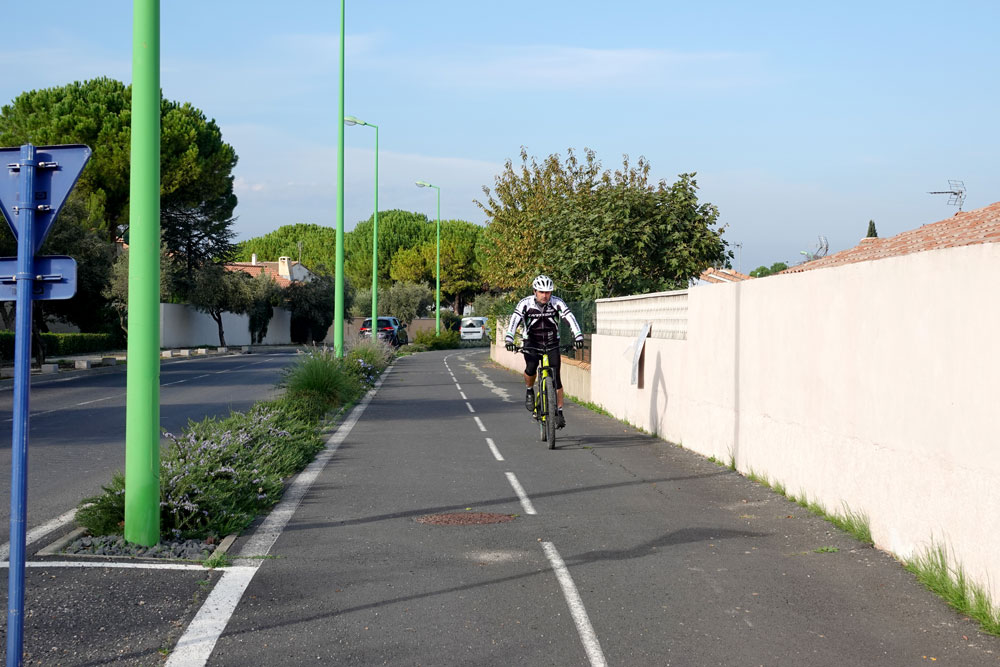 Le plan des pistes cyclables - Ville de Mèze
