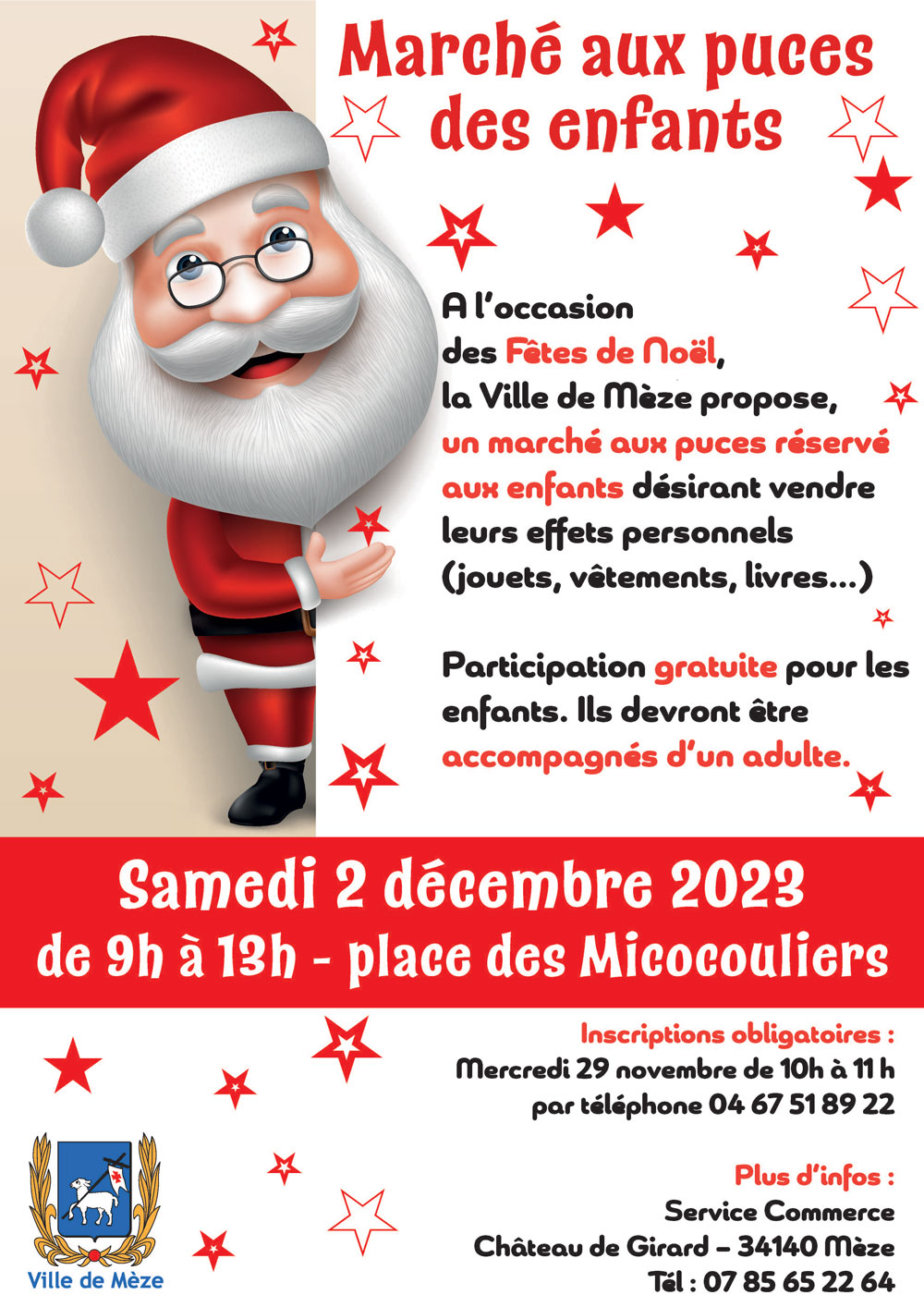 Marché aux puces des enfants - Ville de Mèze