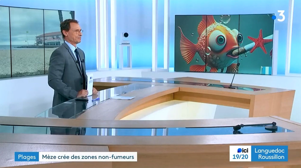 Plages sans tabac : Mèze à l'honneur sur France 3 - Ville de Mèze